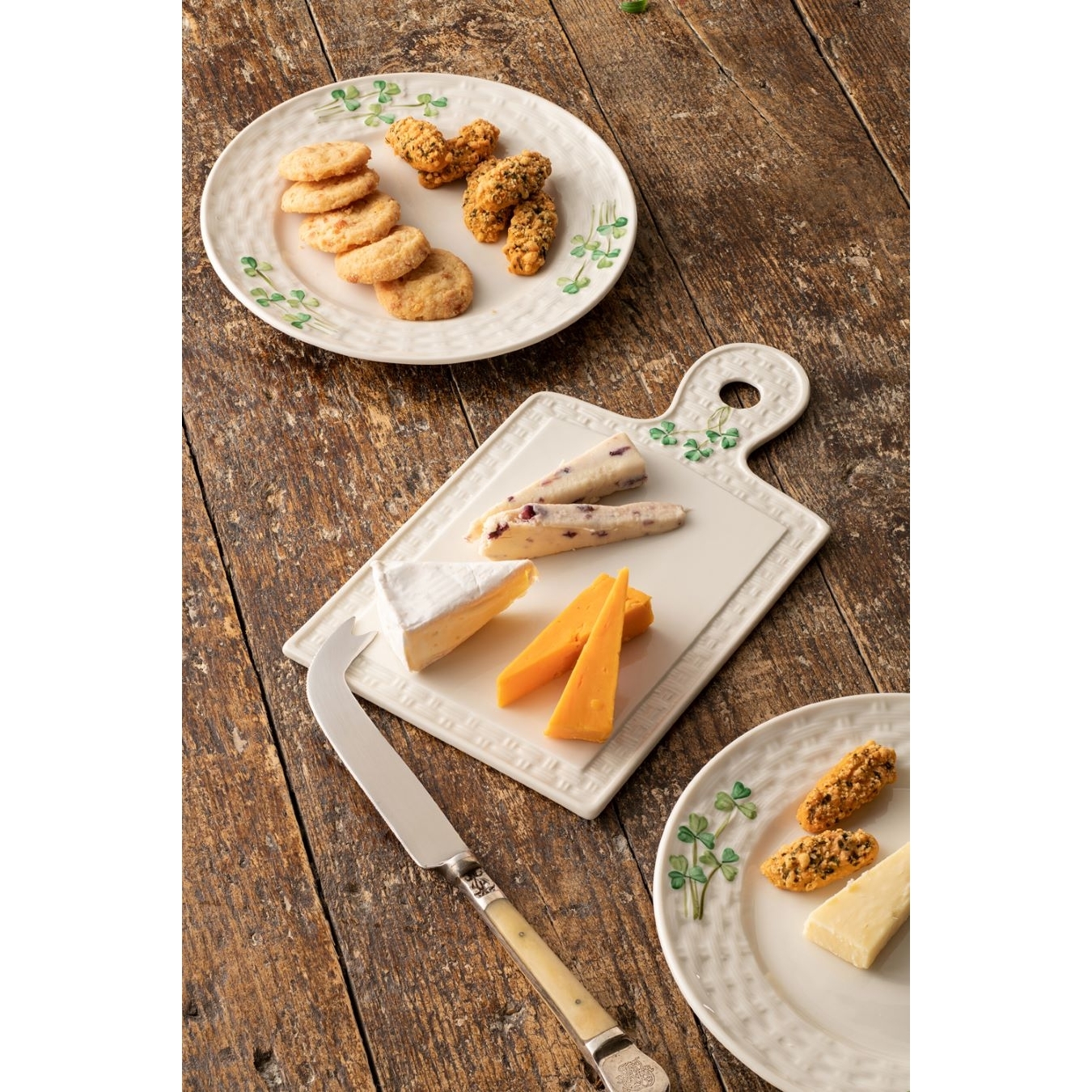 Belleek China Shamrock Cheeseboard Gifts For Home Kitchen at Irish on Grand