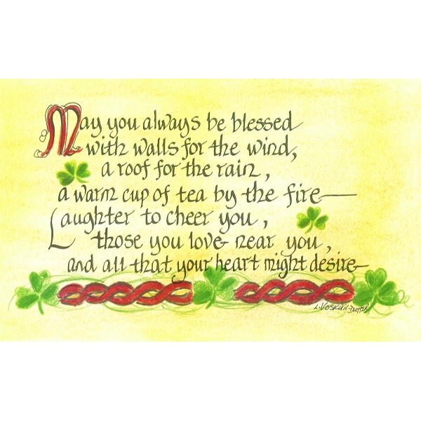 Irish Plaque May you always be blessed For Home For Wall Blessings at ...