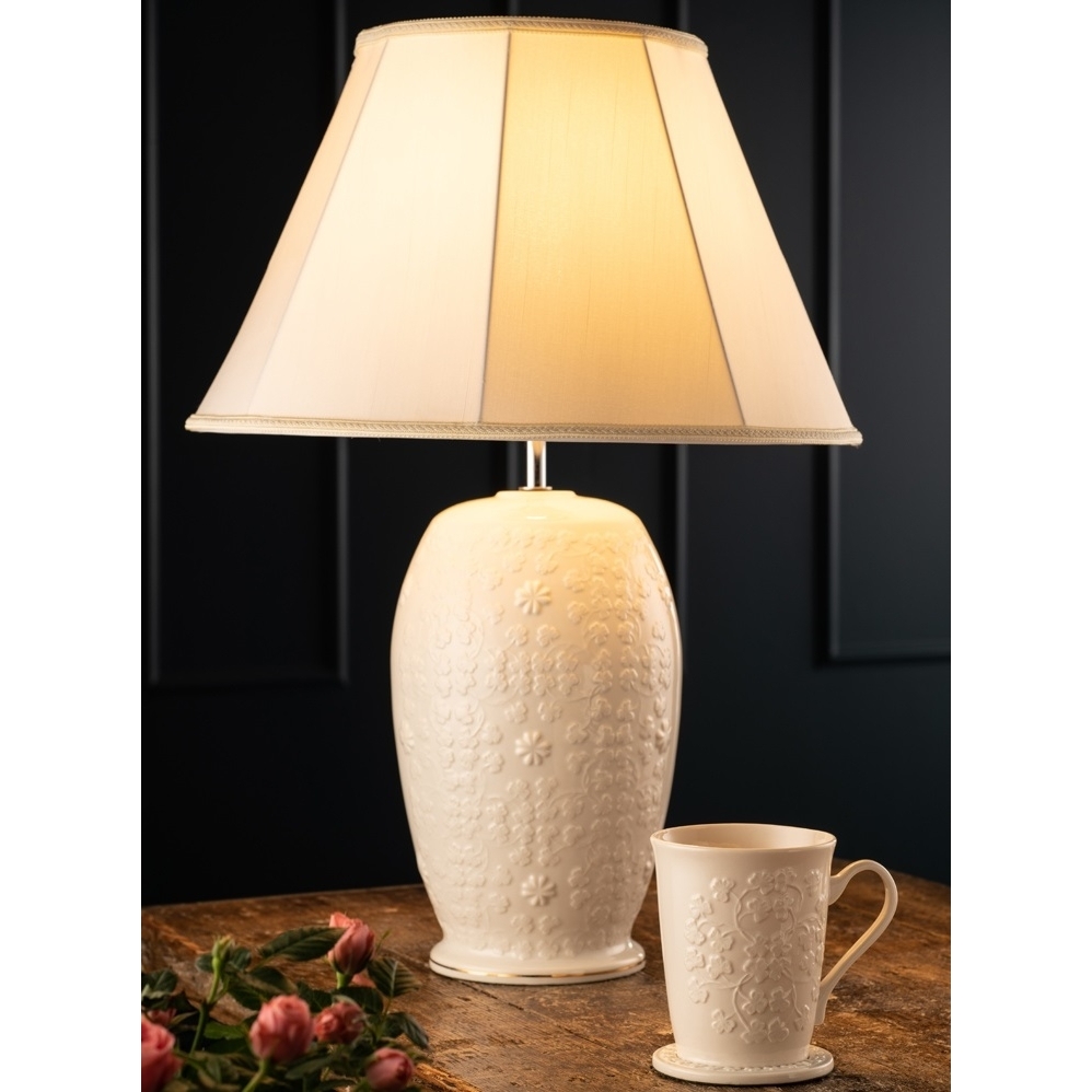 Belleek China Field of Shamrocks Lamp Gifts For Home at Irish on Grand