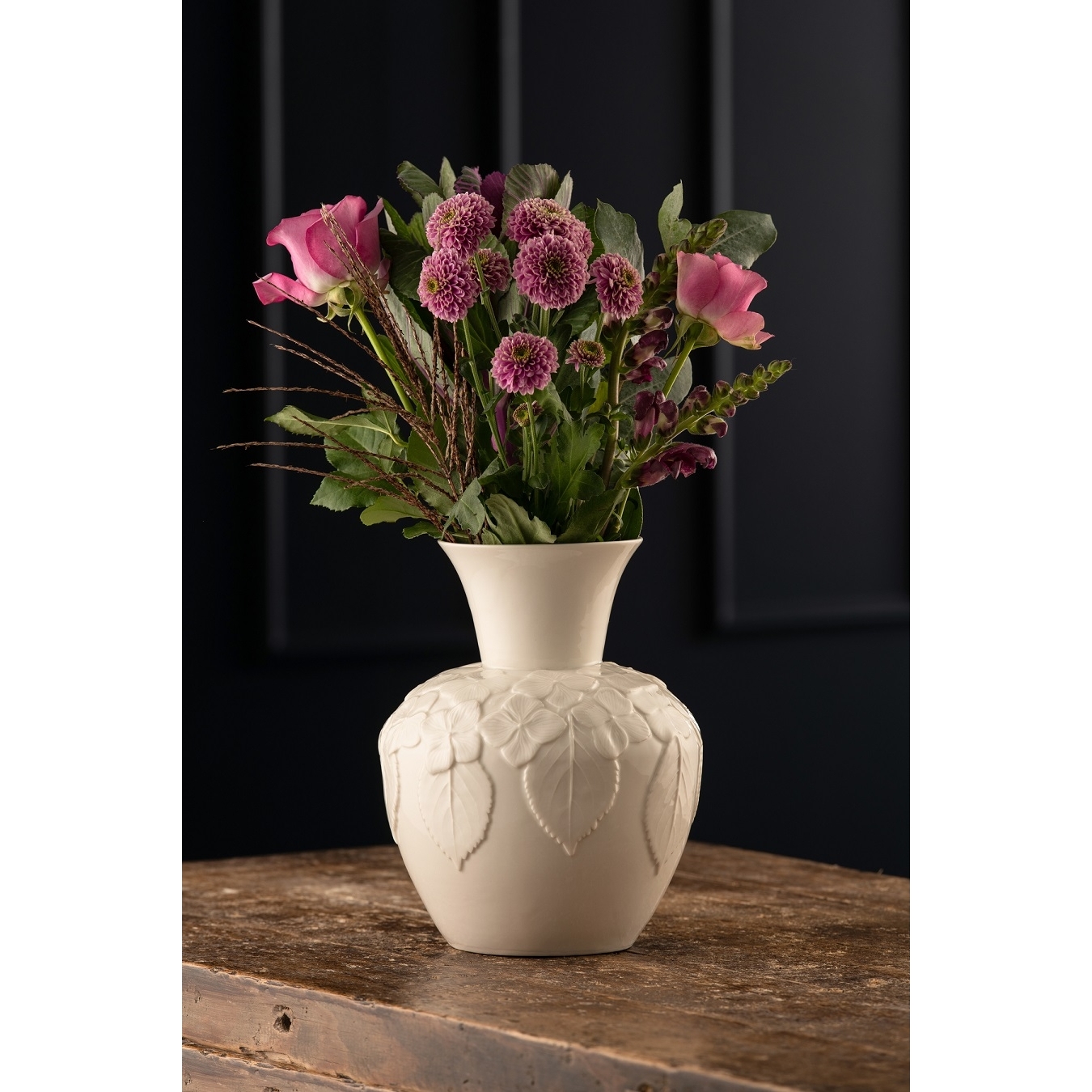 Belleek China Hydrangea Vase For Home Tableware Vases at Irish on Grand