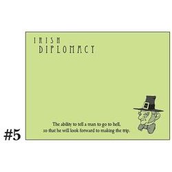 Sexton Post-It Note Pads - Irish Diplomacy Hell Gifts Cards at Irish on ...