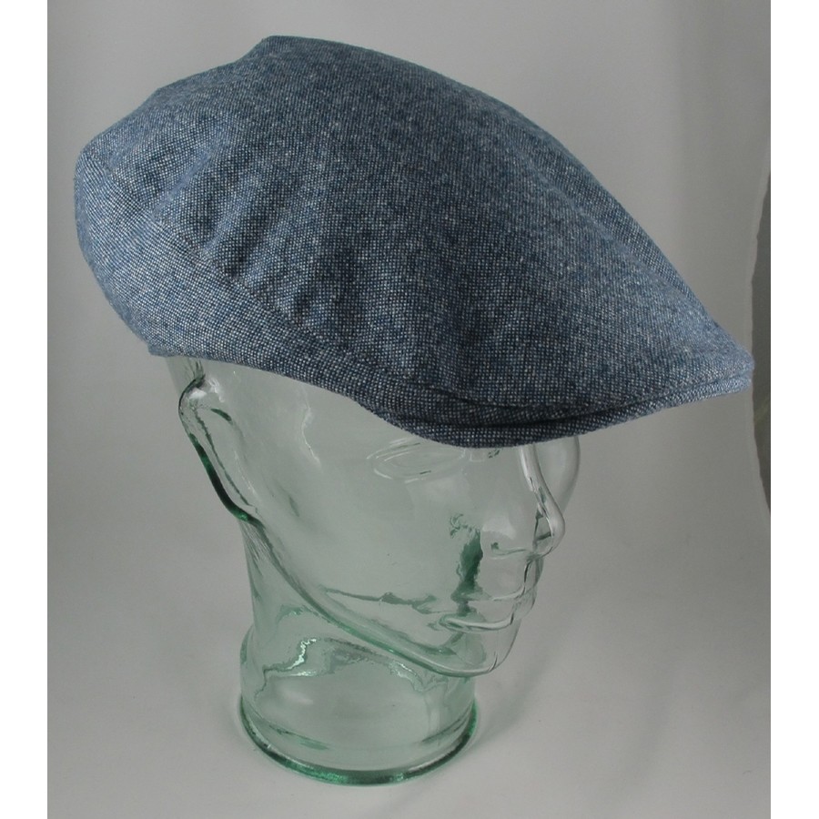 Hanna Hats Denim Blue Tweed Touring Hat Clothing Caps Hats at Irish on ...