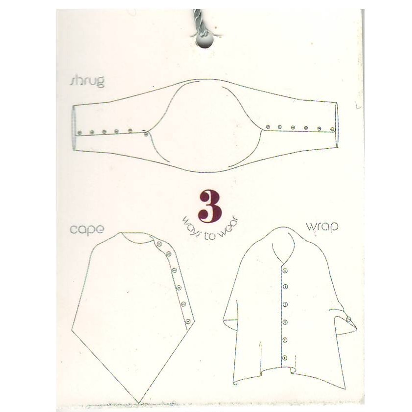 Aran Woollen Mills Irish Shrug Cape (Grey) Clothing Capes Shawls at ...