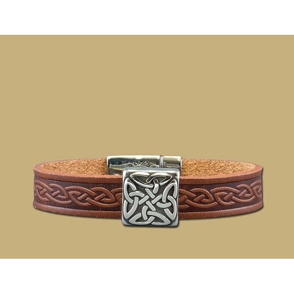 Lee River Leather Celtic Leather Cuff from Ireland (Braden Brown ...