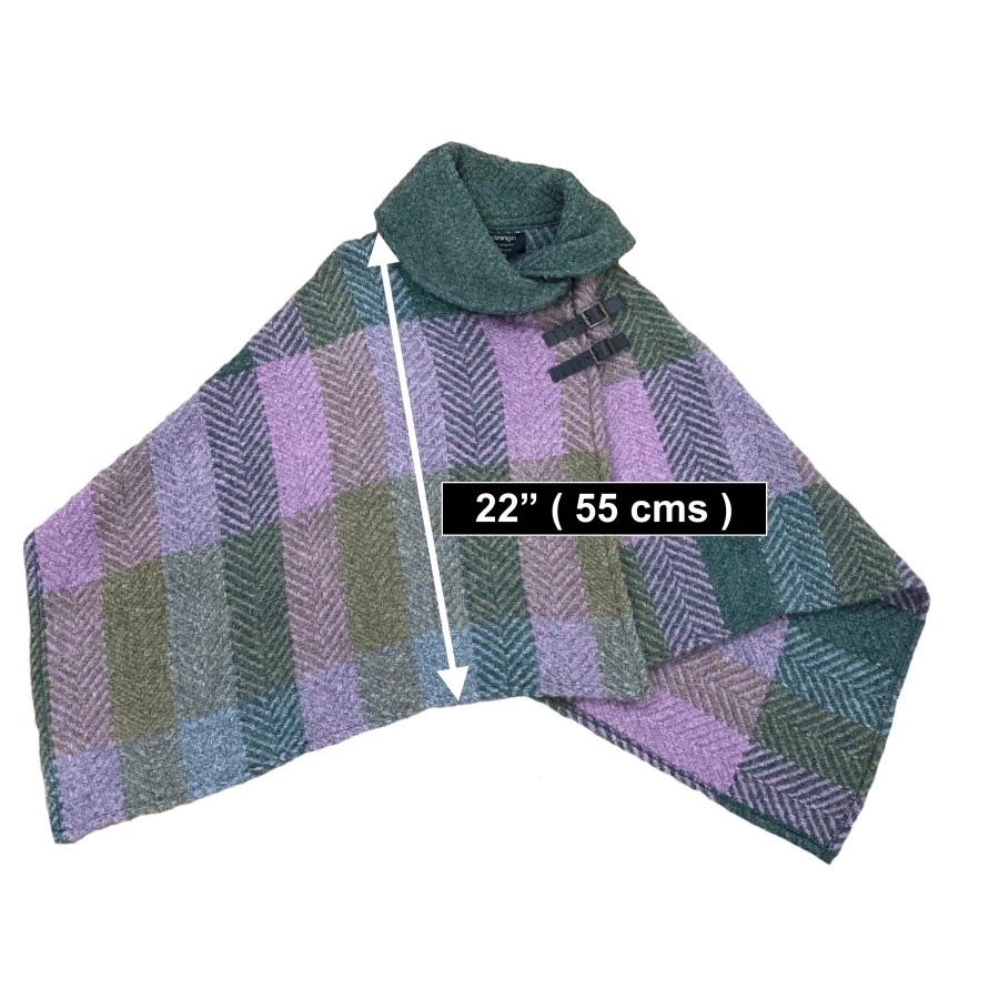 Branigan Weavers Irish Shawl Collar Cape (Multi Loden) Clothing Capes ...