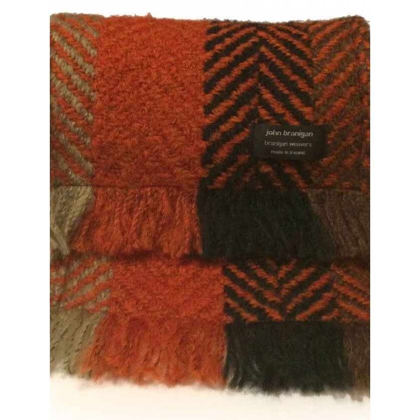 Branigan Weavers Irish Throw (Multi Rust) Gifts For Home Throws at ...
