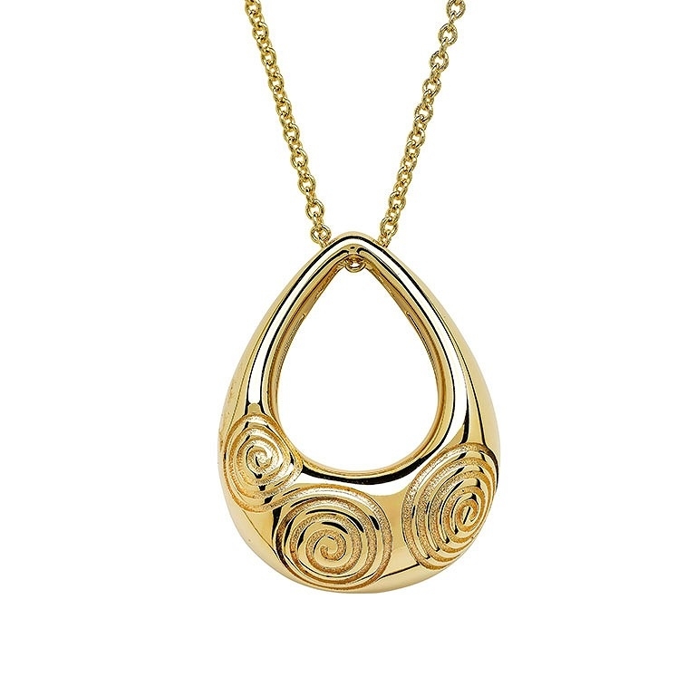 Shanore 14kt Gold Vermeil Celtic Triskele Pendant Jewelry Pendants Necklaces at Irish on Grand