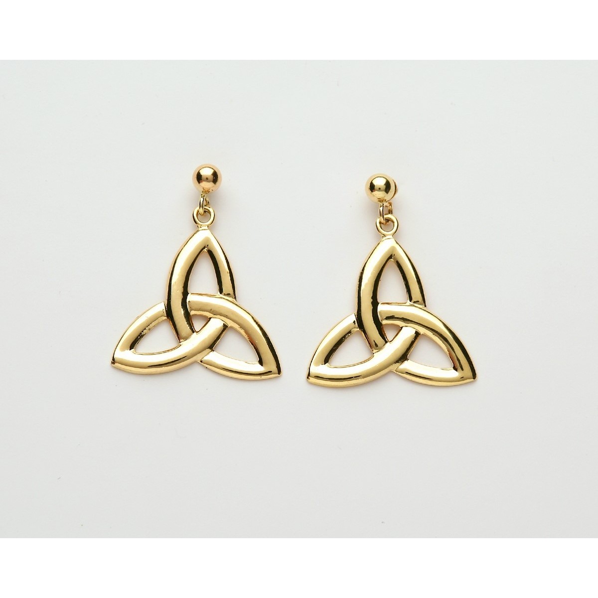 Fado Jewelry Trinity Knot Drop Earrings Jewelry Earrings at Irish on Grand