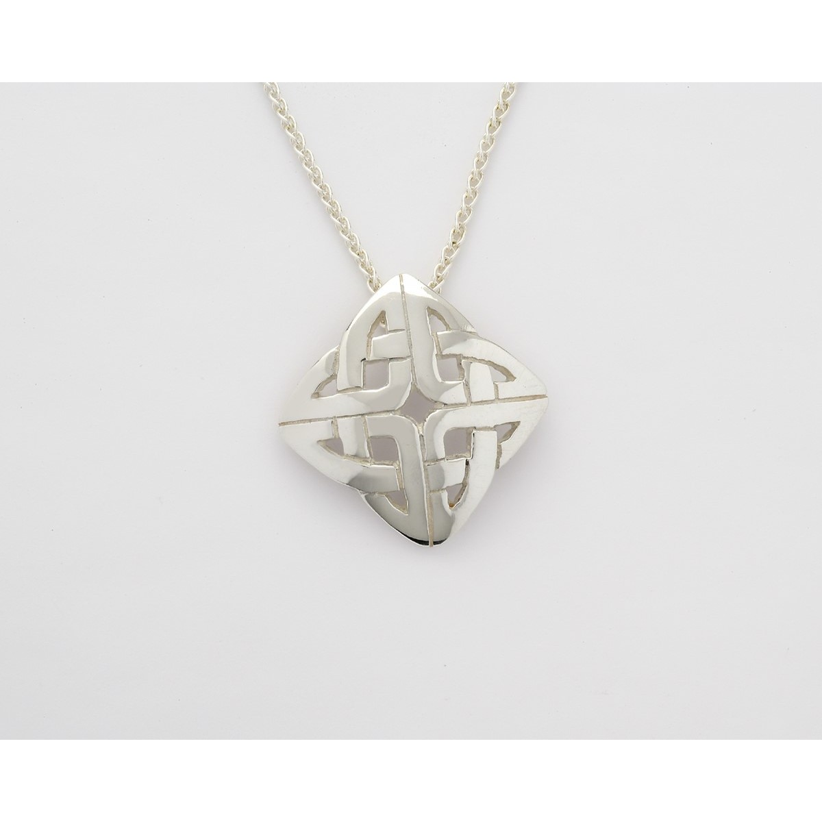 Fado Jewelry Silver Square Ogham Celtic Knot Pendant Jewelry Pendants ...