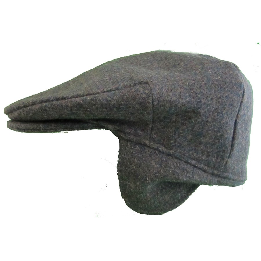 Hanna Hats Traditional Irish Cap with Ear Flaps (Blue Green) Clothing ...
