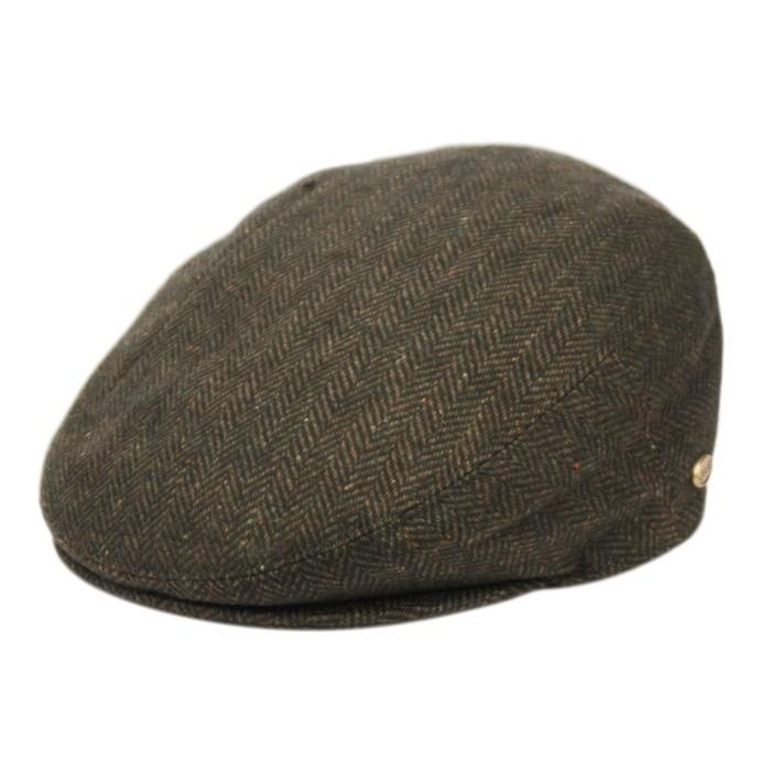 Traditional Irish Cap Irish Cap (Olive Green Herringbone) Clothing Caps ...