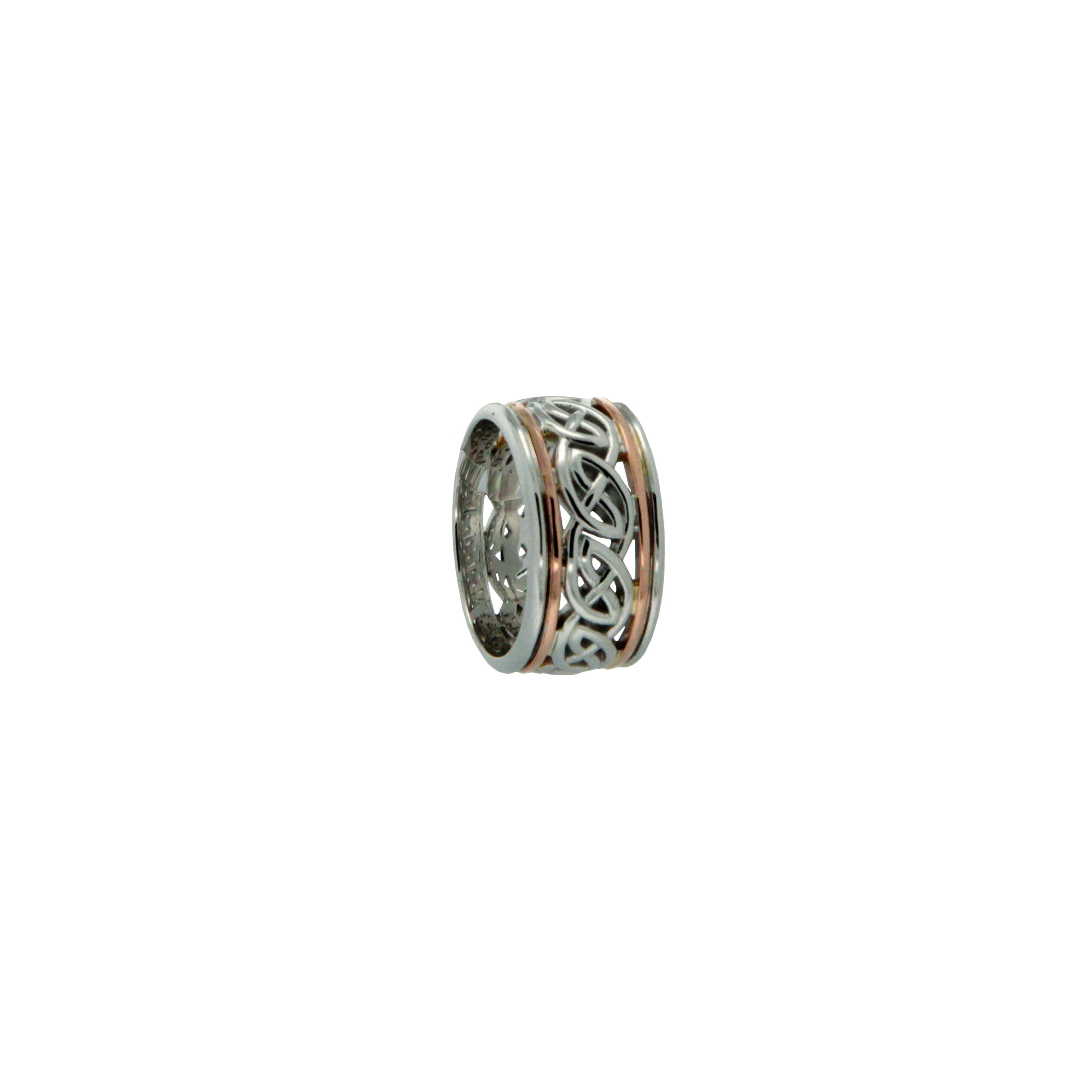 Keith Jack Jewelry Celtic Knot Ring with Rims Jewelry Rings at Irish on ...