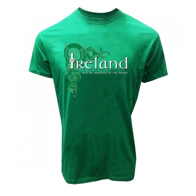 Irish Traditional Craft Kelly Green Irish Tee Shirt Clothing Tops at ...