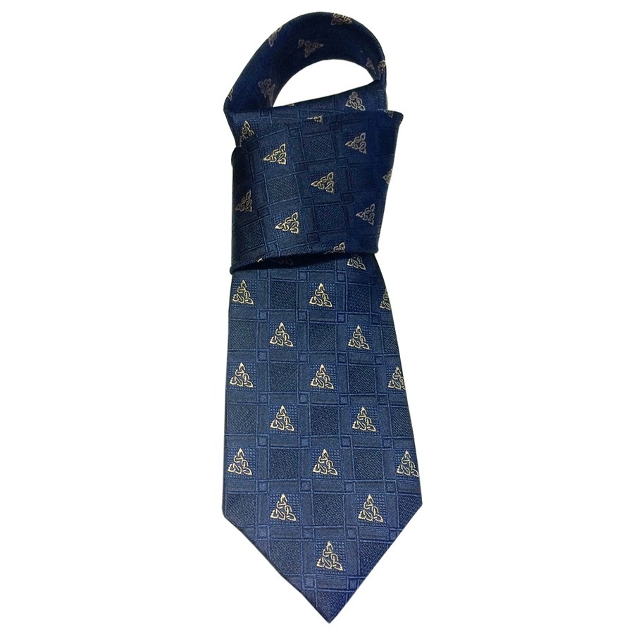 Patrick Francis Celtic Silk Tie (Navy Celtic Knot) Clothing Accessories ...