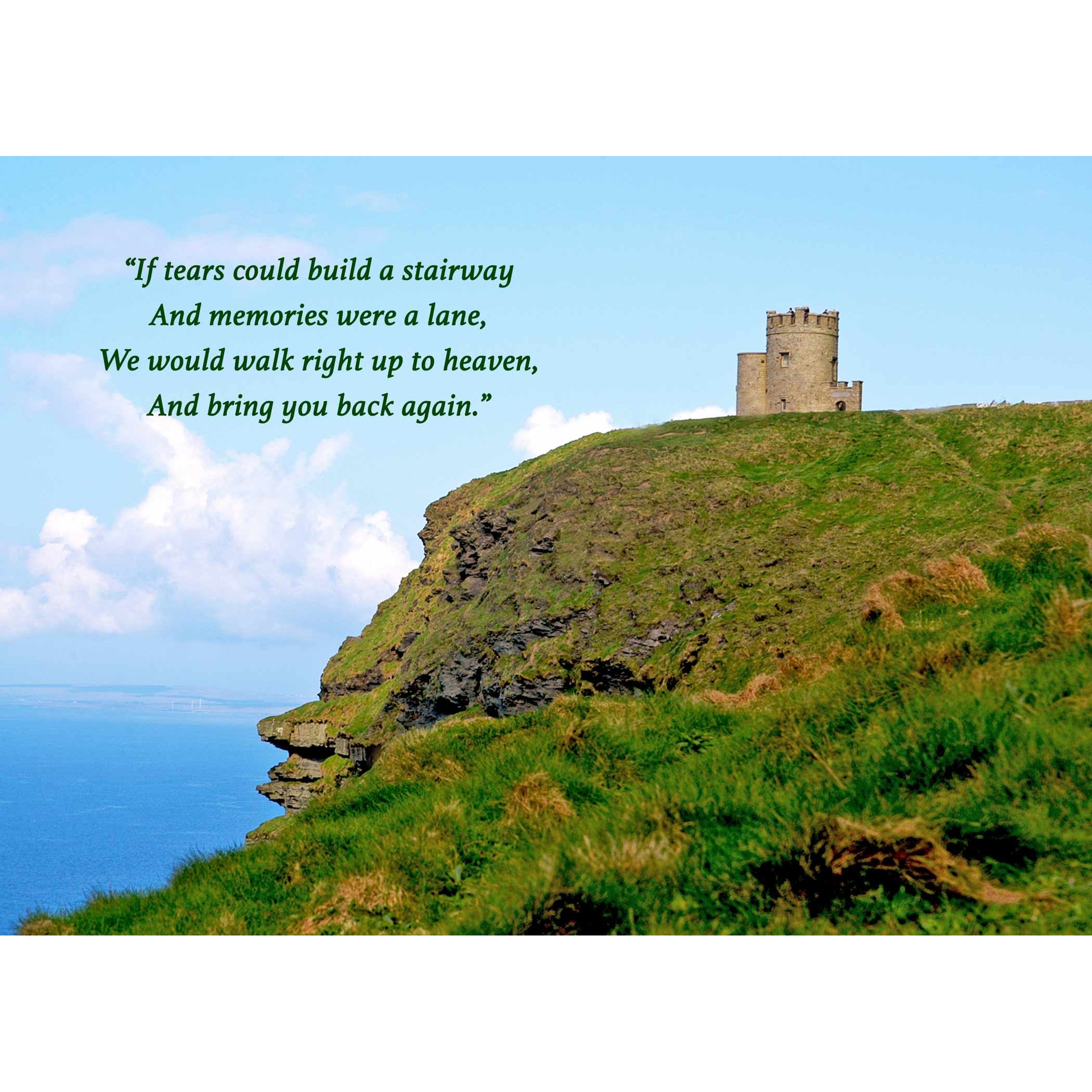 Mundo Images O Briens Tower Irish Sympathy Card Gifts Cards At Irish On 