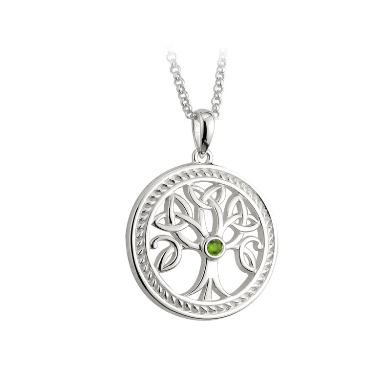 Solvar Jewelry Round Tree of Life Drop Earrings Jewelry at Irish on Grand