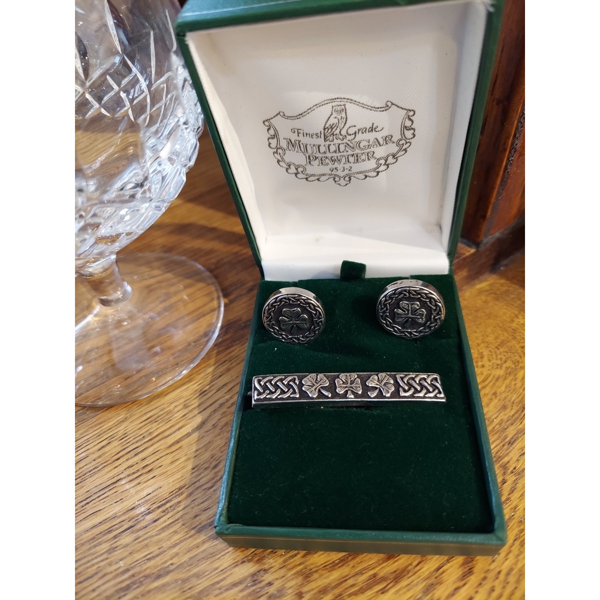Mullingar Pewter Irish Cufflinks Gifts Occasion For Him at Irish on Grand