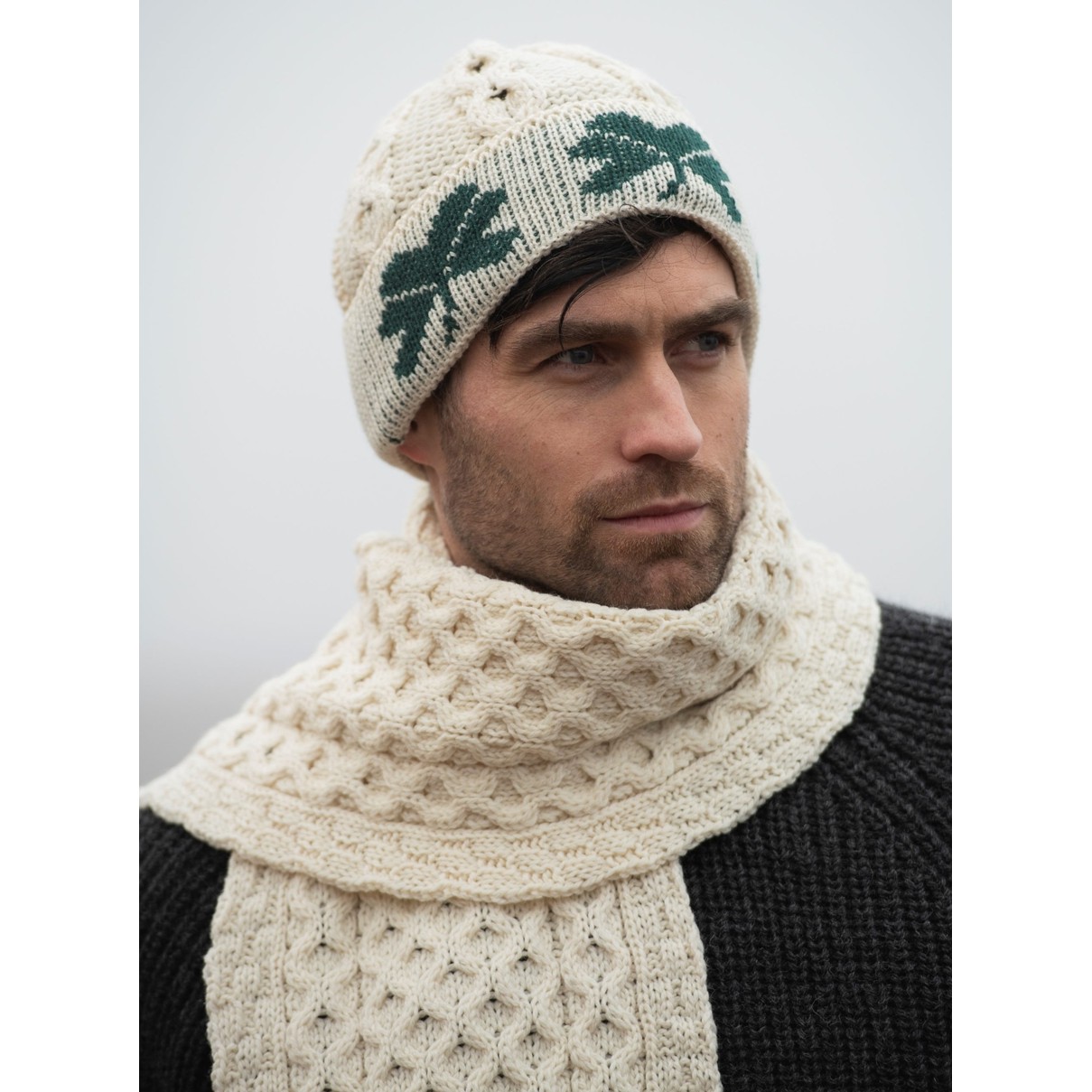 Aran Craft Shamrock Hat Clothing Caps Hats at Irish on Grand