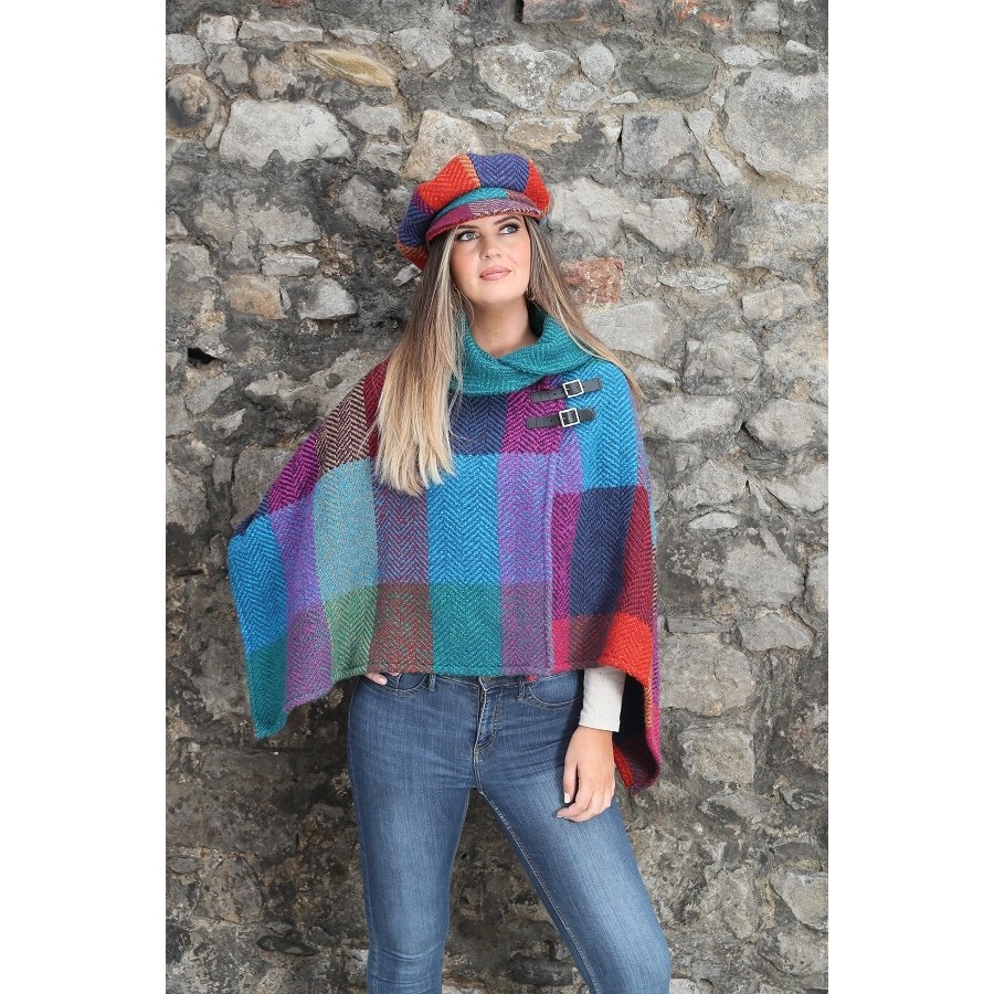 Branigan Weavers Irish Shawl Collar Cape (Donegal Red) Clothing Capes ...