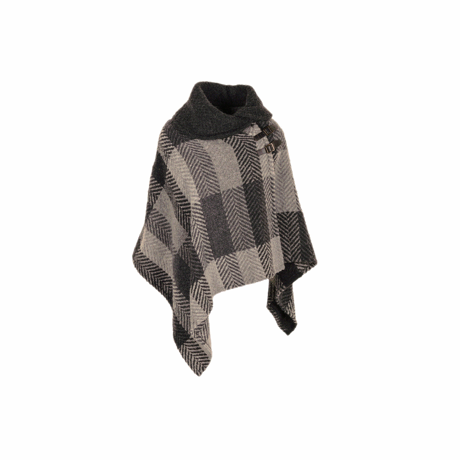 Branigan Weavers Irish Shawl Collar Cape (Multi Grey) Clothing Capes ...