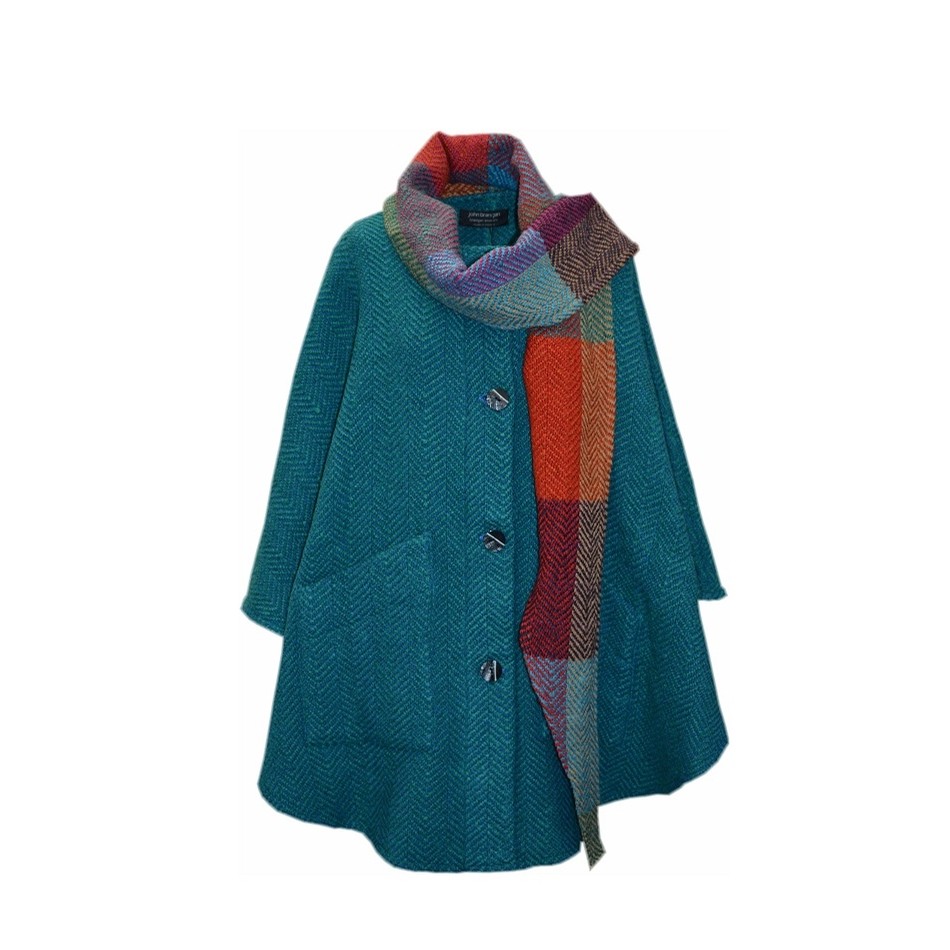 Branigan Weavers Irish Cape Tina (Killybegs Jade) Clothing Capes Shawls ...