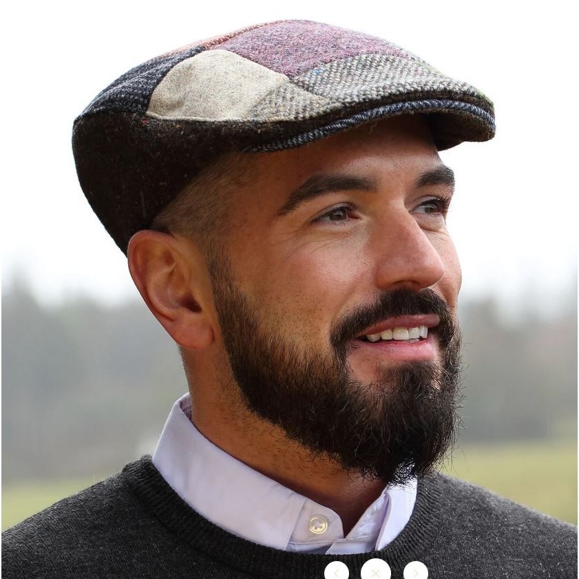 Hanna Hats Irish Touring Cap (Patch Tweed) Clothing Caps Hats at Irish ...