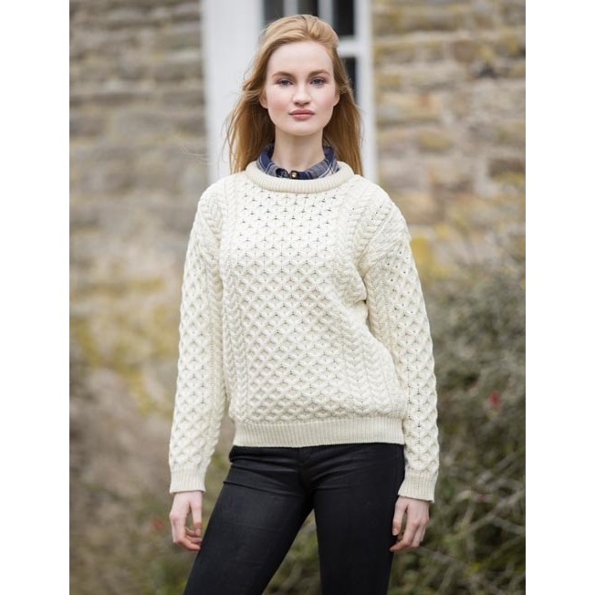 Aran Craft Traditional Irish Sweater Clothing Knitwear at Irish on Grand