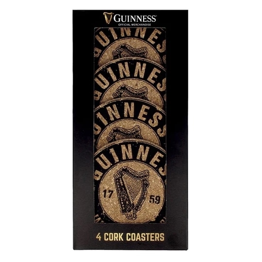 Guinness Storehouse Guinness Harp Cork Coasters at Irish on Grand