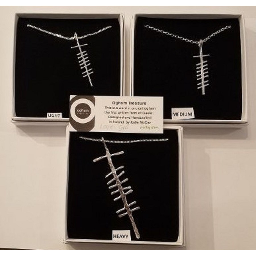 Ogham Treasures Ogham Pendant (Love Grá ) Jewelry Pendants Necklaces at ...