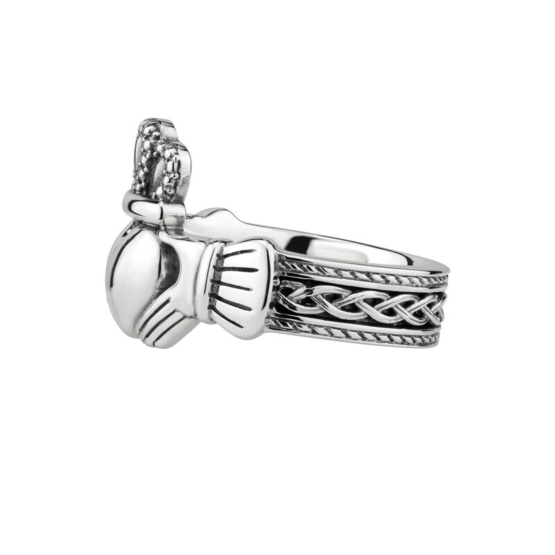 Solvar Jewelry Large Claddagh with Knotted Band Ring Jewelry Rings at ...