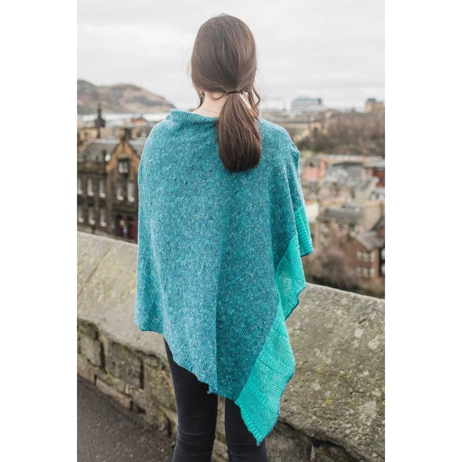Baber Scottish Knitwear Design Donegal Wool Cape (Spearmint) Clothing ...