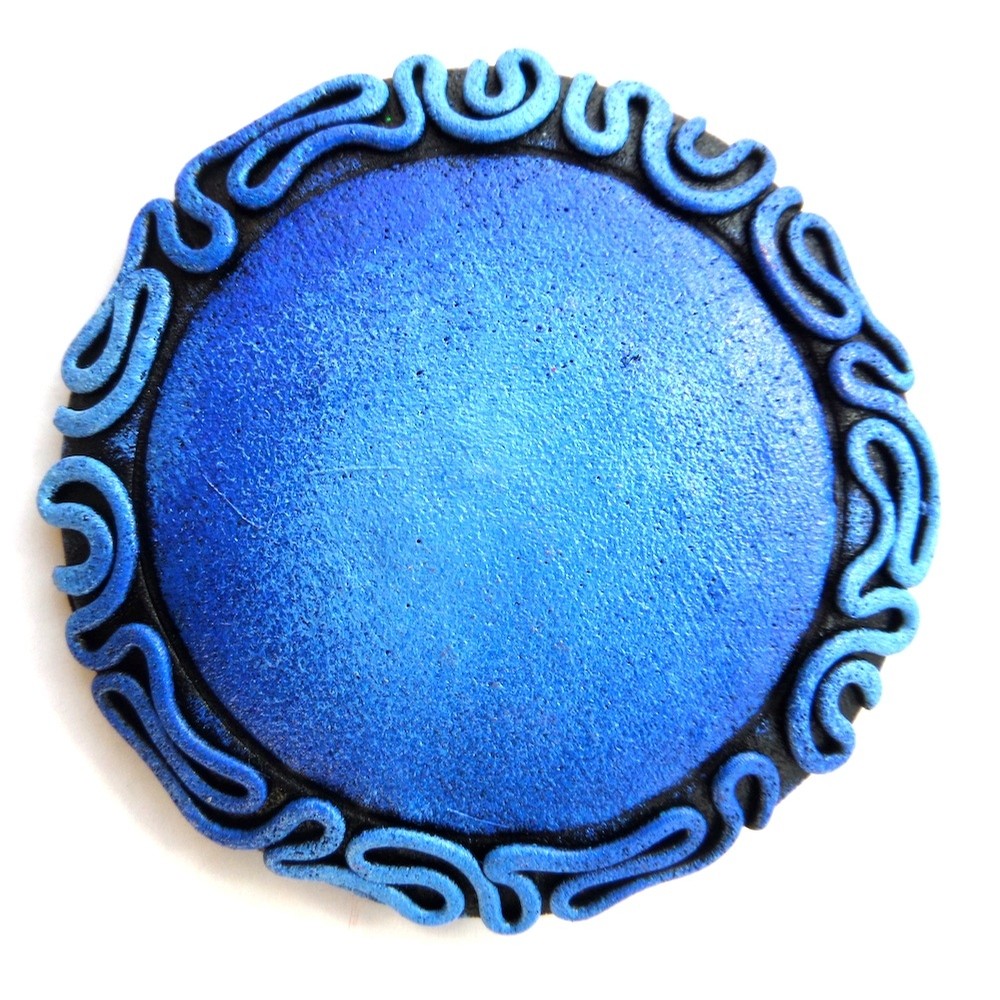 Skaramanda Celtic Squiggle Edge Wrap Pin (Blue) Jewelry Brooches Pins ...