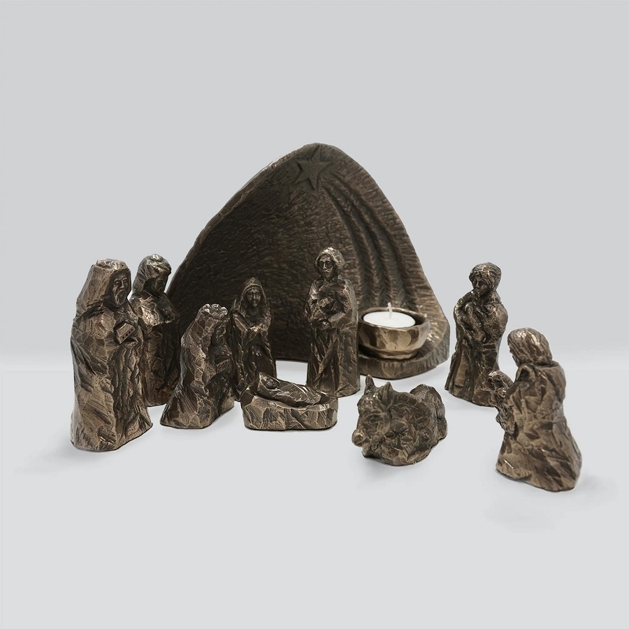 Wild Goose Studio Irish Bronze Nativity Set Gifts Collectables at Irish ...