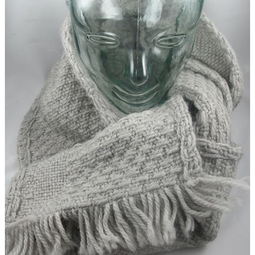 Branigan Weavers Irish Wool Scarf (Dove) Clothing at Irish on Grand