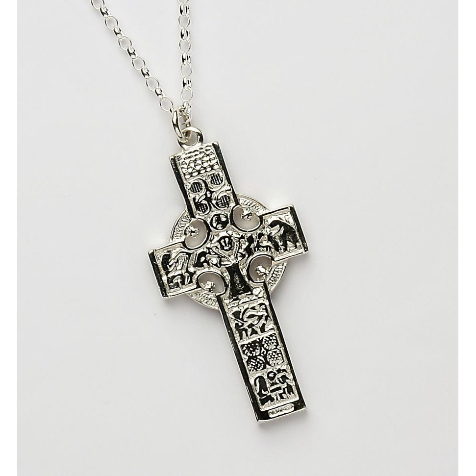 Fado Jewelry Silver Ogham Durrow High Cross Jewelry Crosses at Irish on ...