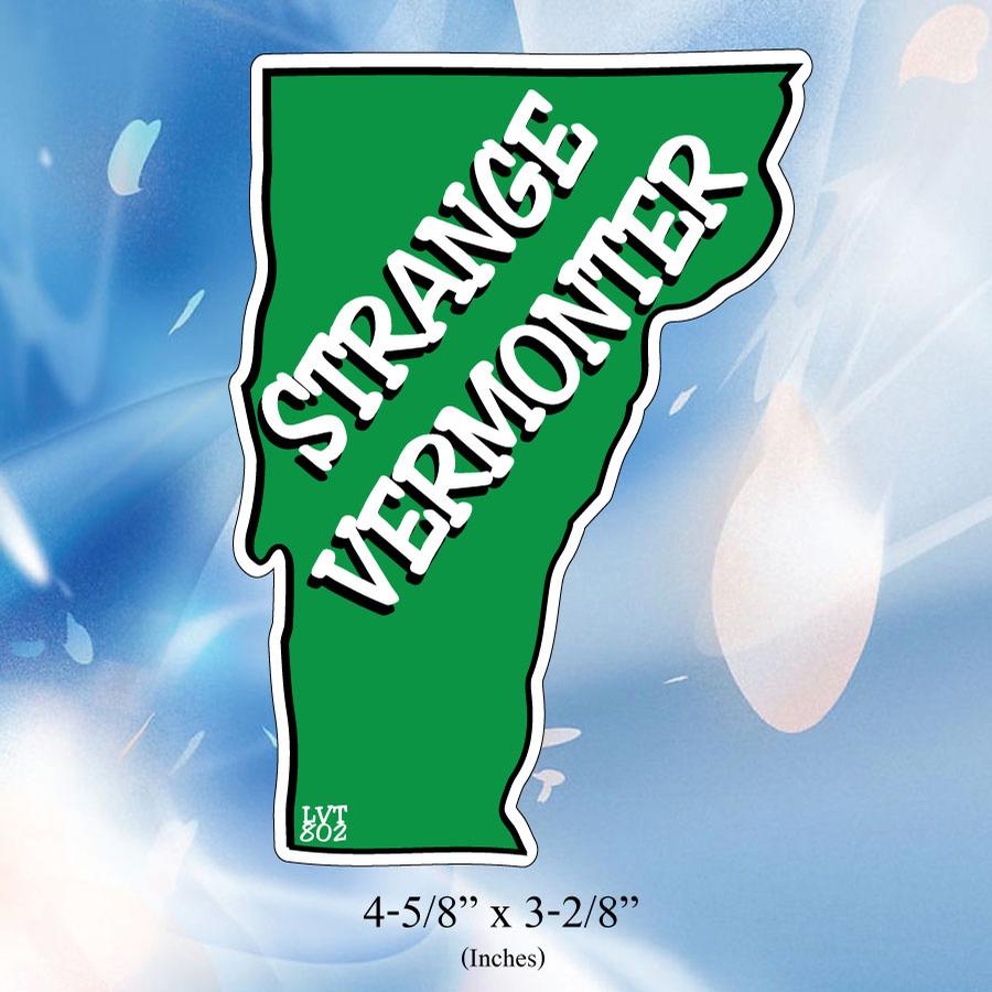 Lovermont VT State Outline Sticker (Strange Vermonter) Stickers at ...