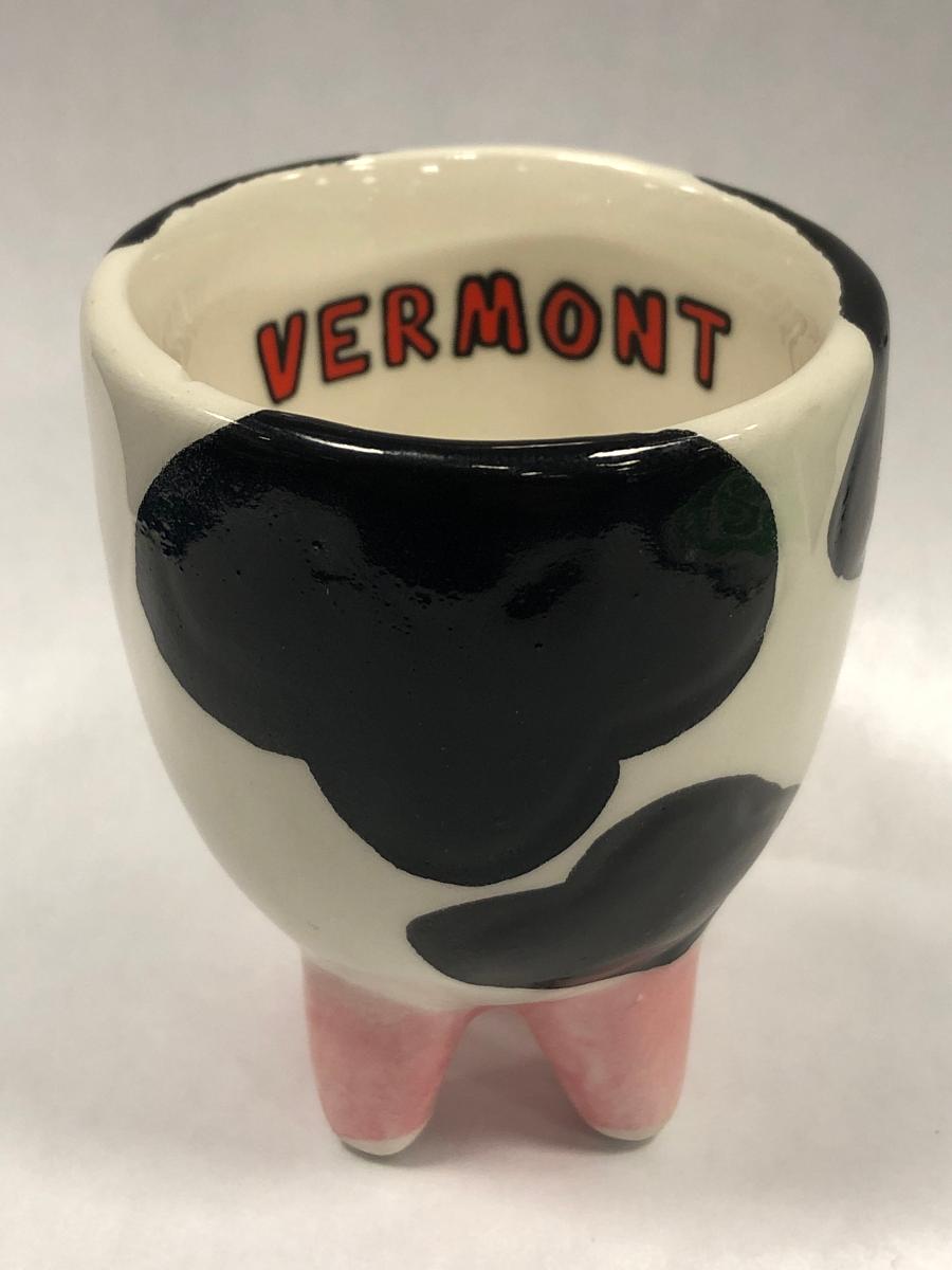 Vermont Illustrating Cow Udder Shot Glass Shot Glasses at University ...