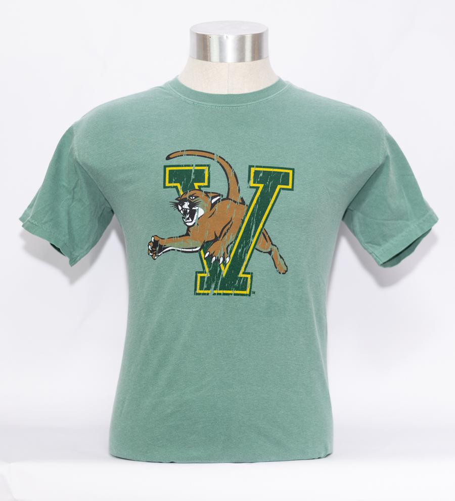 UVM Vcat Tee (Light Green CC) T-shirts at University Mall Store