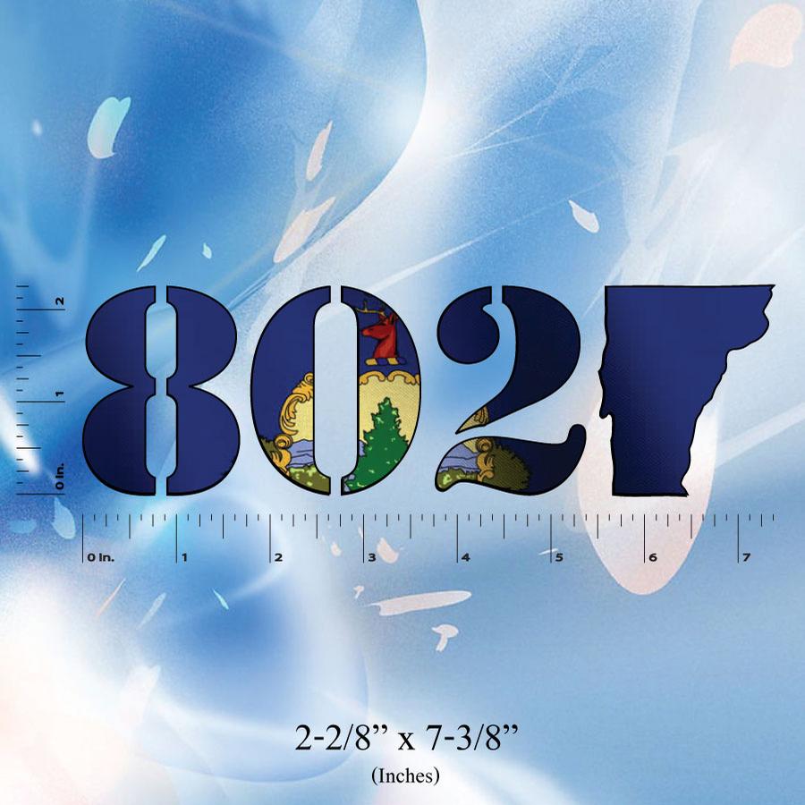 802 802 Classic Sticker (State Seal) Stickers at University Mall Store