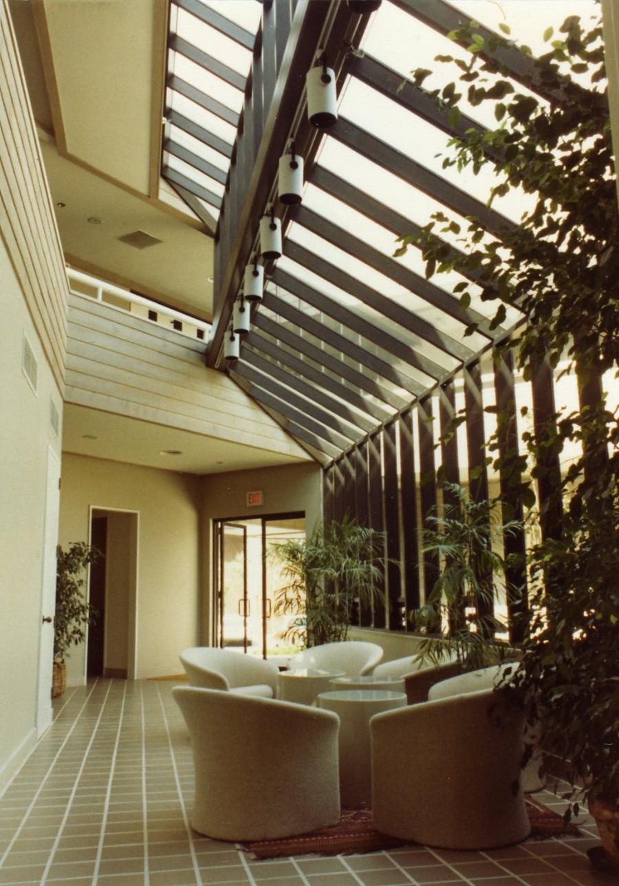 A Small Office Building Entry Atrium
