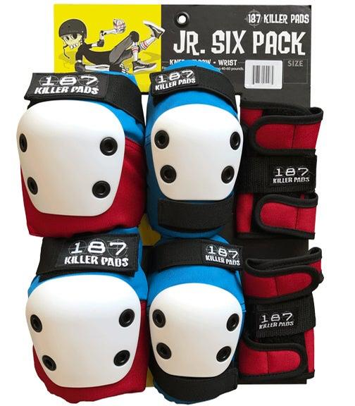187 Killer Pads Junior Six Pack Pad Set (Red/White/Blue) Pads at Switch ...