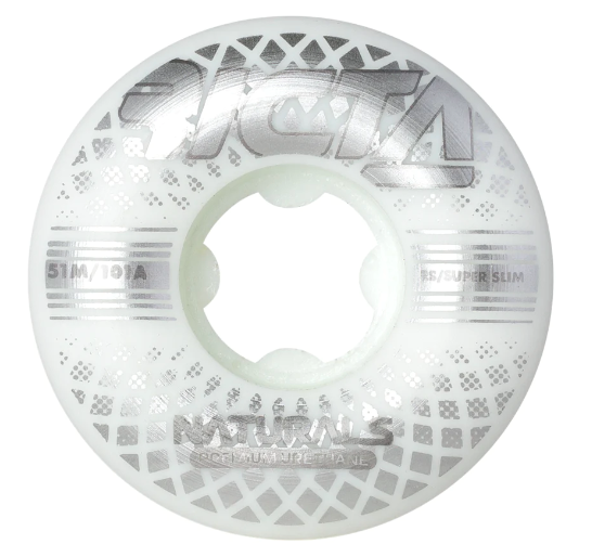 Ricta Reflective Naturals Super Slim 101a Wheels (White/Silver) Wheels ...