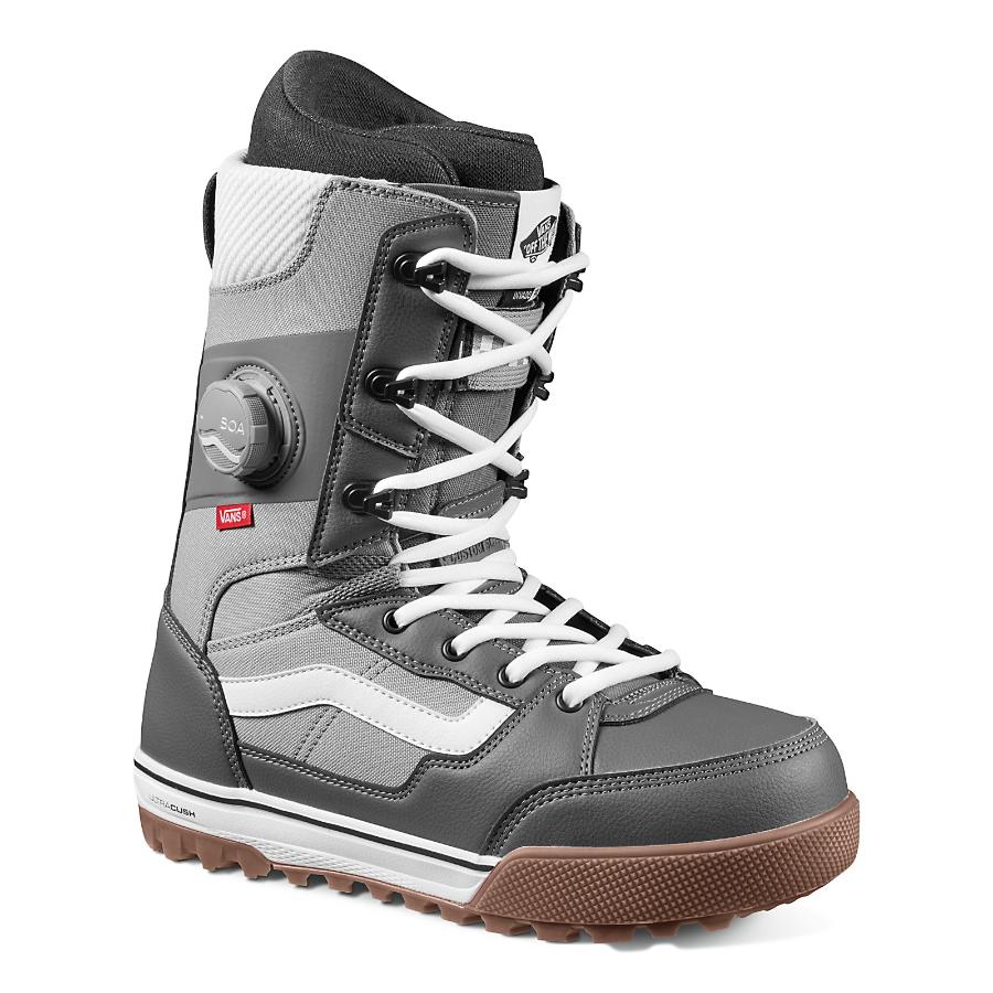 Vans Invado Pro Snowboard Boot 2022/23 (Gray/White) Men's Boots at ...