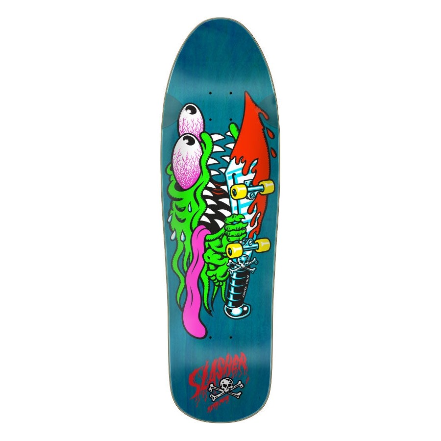 Santa Cruz Meek Slasher Deck Shaped and Cruiser at Switch Skateboarding