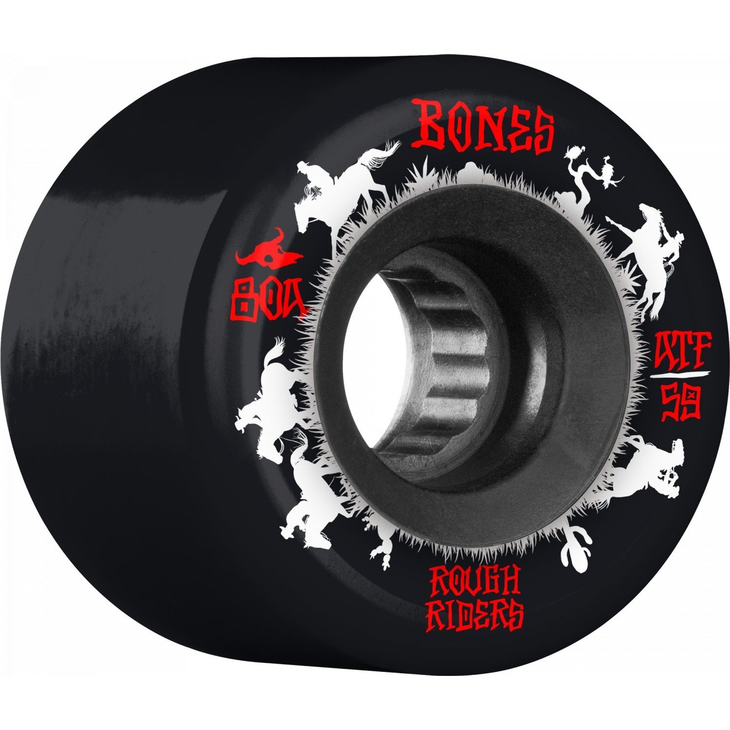 Bones Rough Rider Wranglers 80A ATF Wheels (Black) Wheels at Switch ...