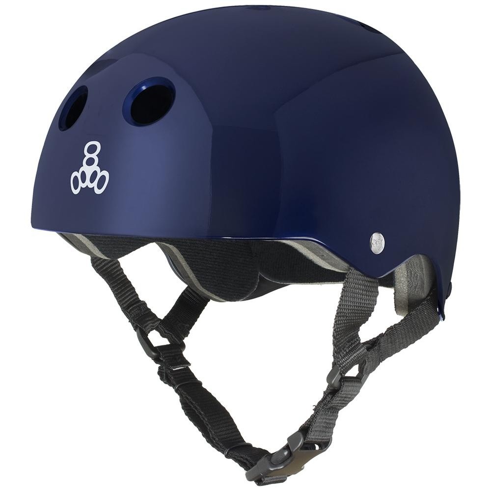 Triple Eight Standard Helmet (Metallic Blue) Helmets at Switch ...