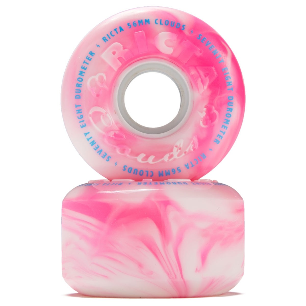 Ricta Clouds Swirl Wheels 78a (Pink Swirl) Wheels at Switch Skateboarding