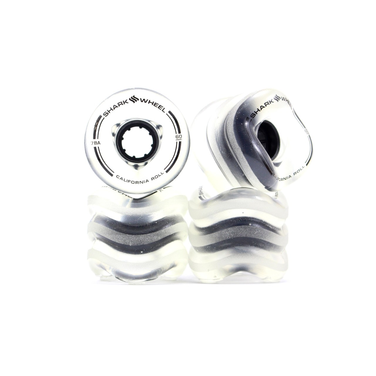 Shark Wheels California Roll 78A (Clear/Black Hub) Freeride at Switch ...