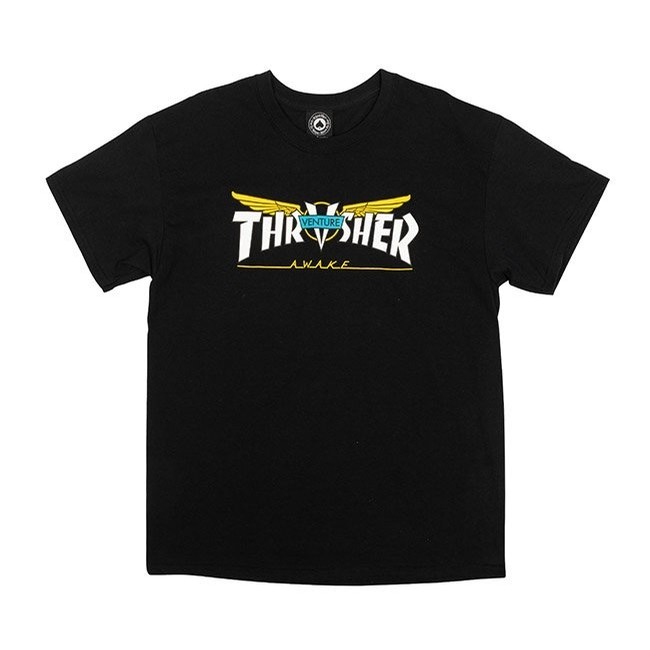 Thrasher Thrasher X Venture Collab Tee (Black) Short Sleeve at Switch ...
