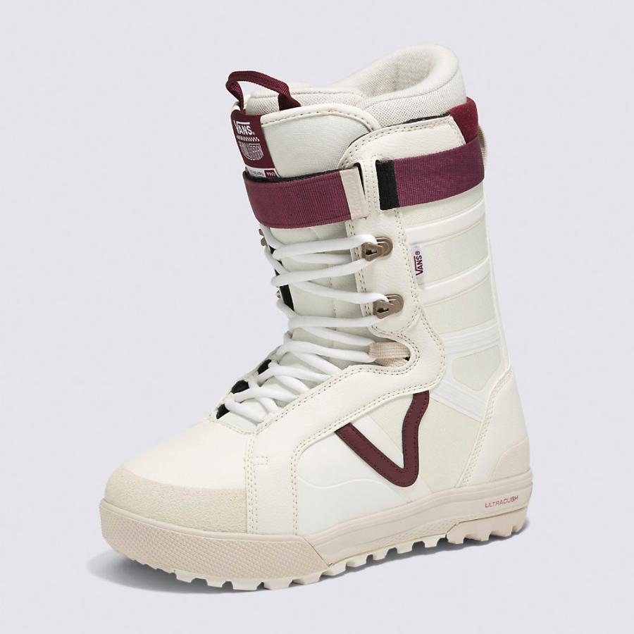Vans Hi-Standard Pro (2024 Benny Urban Marshmallow/Burgundy) Boots at ...